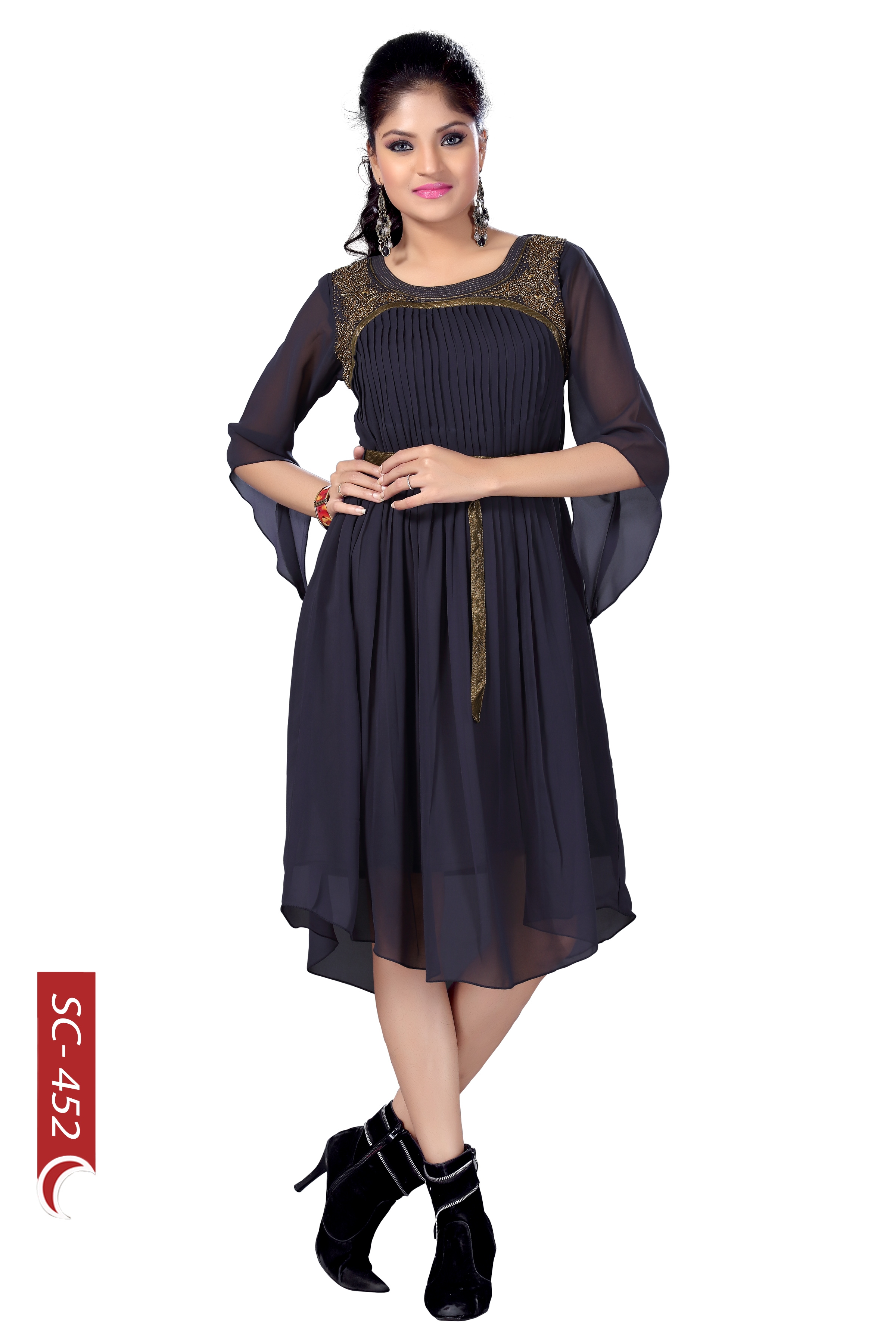 The Gorgeous Gray Designer Tunic Dress